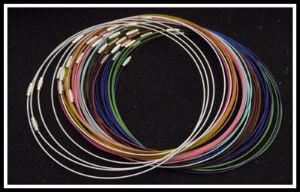 Base Metal Findings: Necklaces. Wire Metal Loops with a Barrel Clasp 17 ...